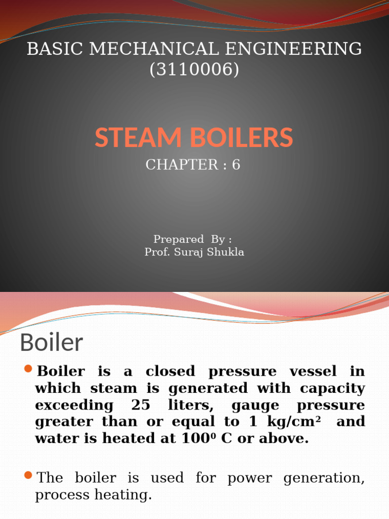 6. Steam Boilers | PDF