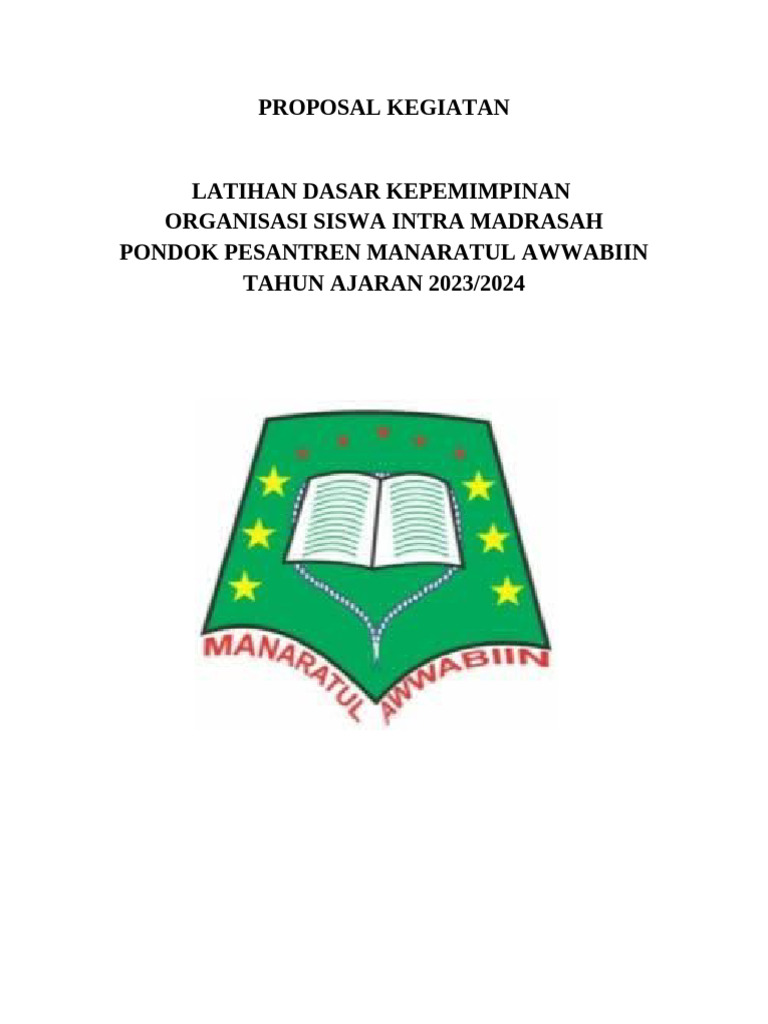 Proposal Kegiatan Ldk Osim Pdf