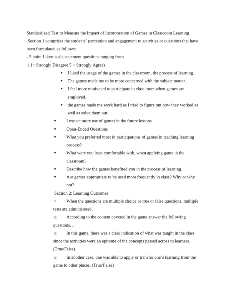 Sample Standardized Test | PDF