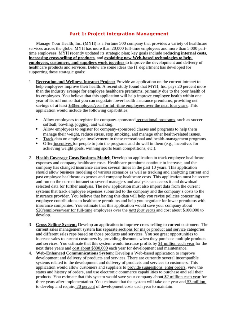 Tut4 Part-1 Integration-Management | PDF