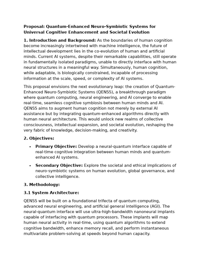 Proposal Quantum-Enhanced Neuro-Symbiotic Systems For Universal Cognitive Enhancement and ...