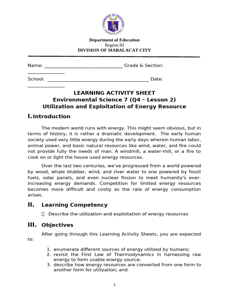Envi Sci Q4 Week2 | PDF