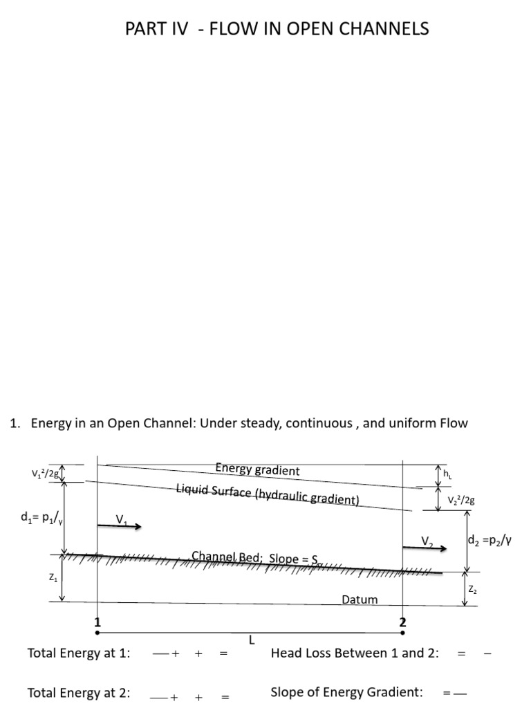 Part IV - Open Channels (Latest) | PDF