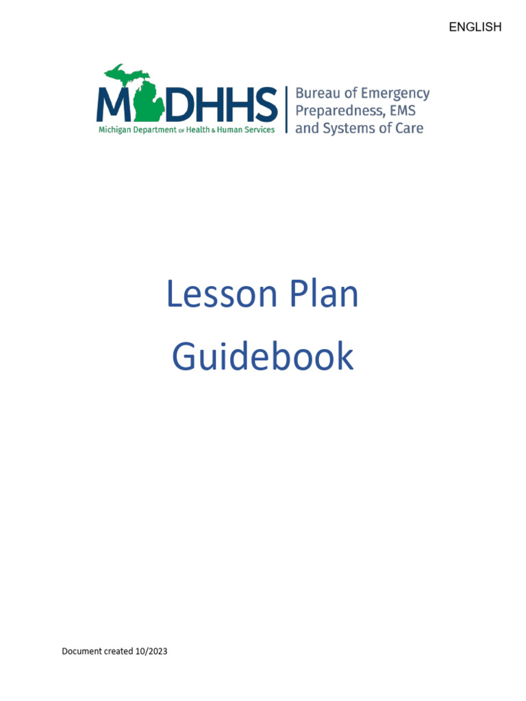Lesson Plan Guidebook 102023 | PDF
