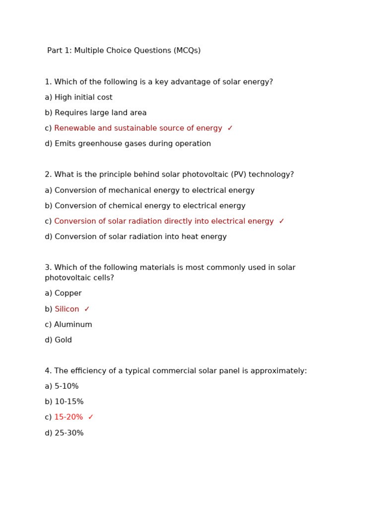 Part 1 - Multiple Choice Questions (MCQS) | PDF