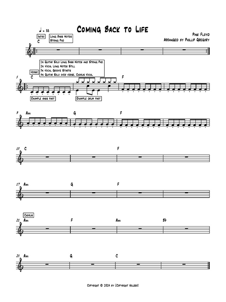 Coming Back To Life (Pink Floyd) | PDF