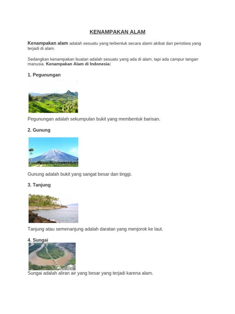 Kenampakan Alam | PDF