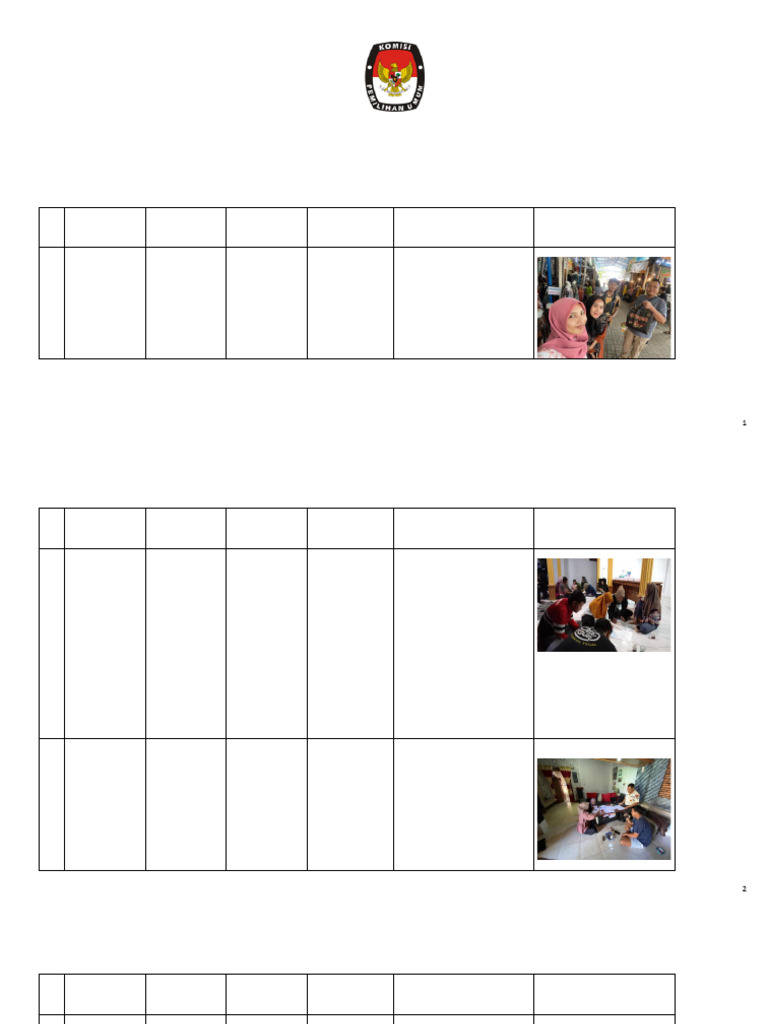 Template Lapkin Pemilu Kpps Januari 2024 | PDF