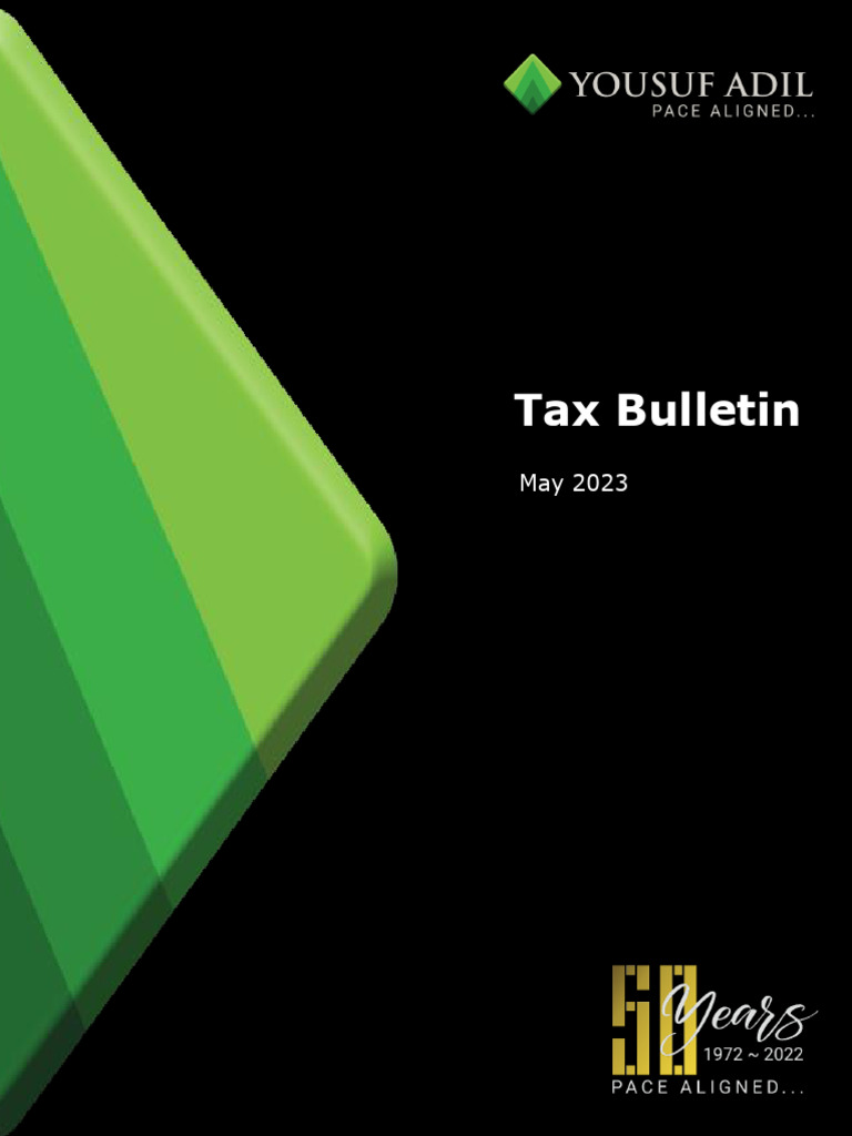 Https WWW - Yousufadil.com Wp-Content Uploads 2023 05 Tax-Bulletin-May ...