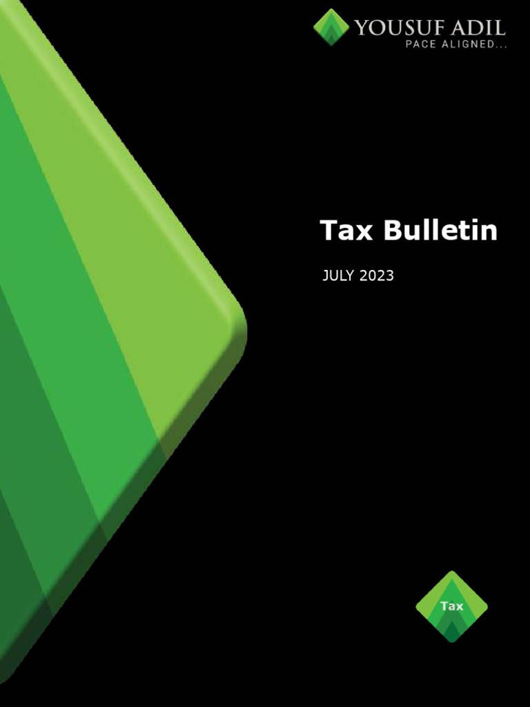 Https WWW - Yousufadil.com Wp-Content Uploads 2023 07 Tax-Bulletin-July ...