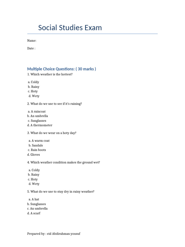 Grade 3 Social Studies | PDF