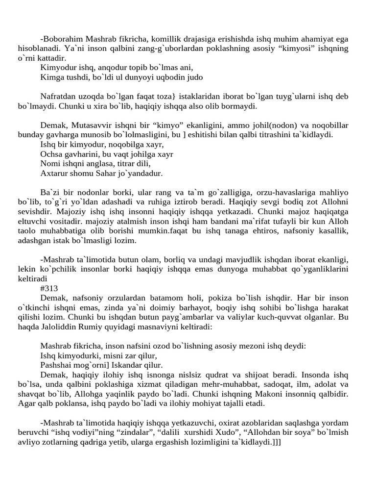 Boborahim Mashrab Fikricha | PDF