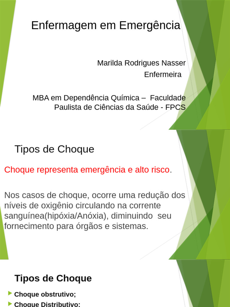 Tipos de Choque | PDF | Choque (circulatorio) | Fisiología