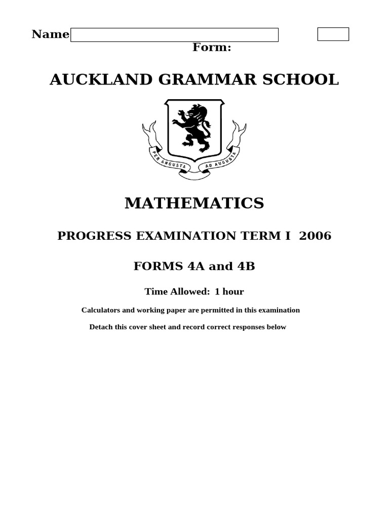 CF 4 Ab Progress Exam 06 | PDF