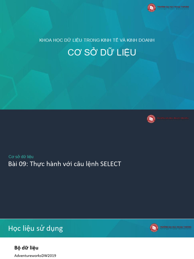 Lecture 09 - Read SQL Tables - For Student | PDF | Information Retrieval | Computer Programming