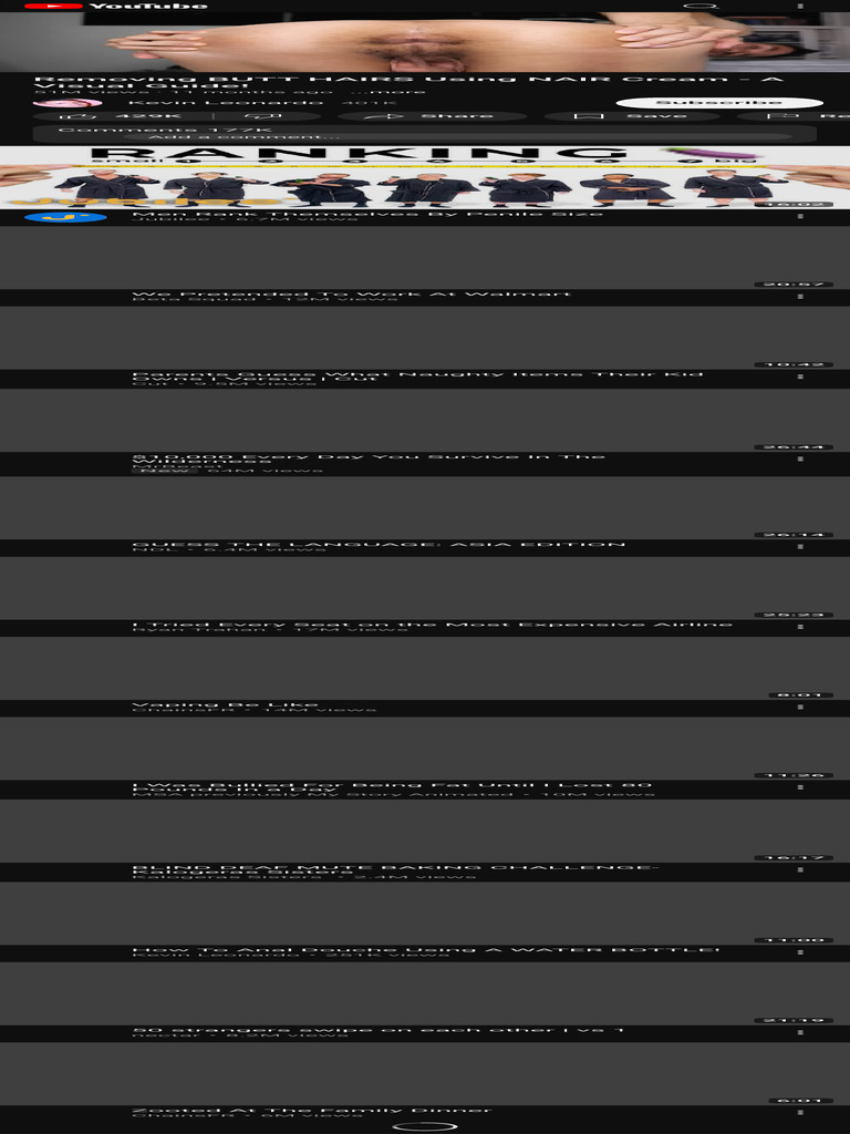 Removing BUTT HAIRS Using NAIR Cream - A Visual Guide! - YouTube | PDF