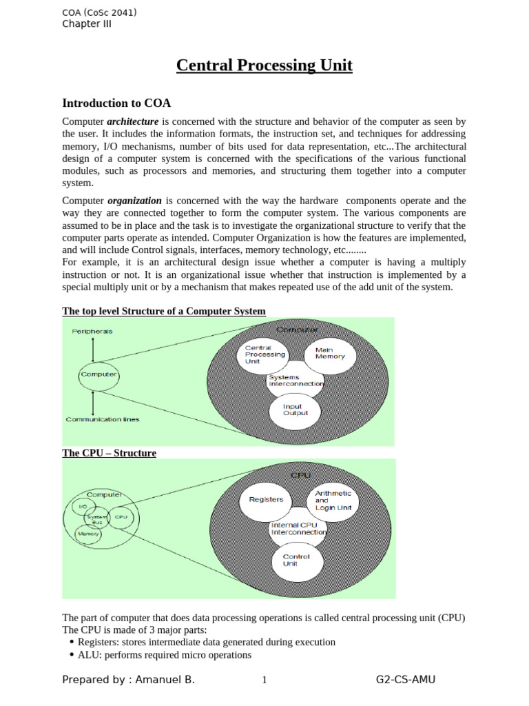 Ch3 - The Processor | PDF