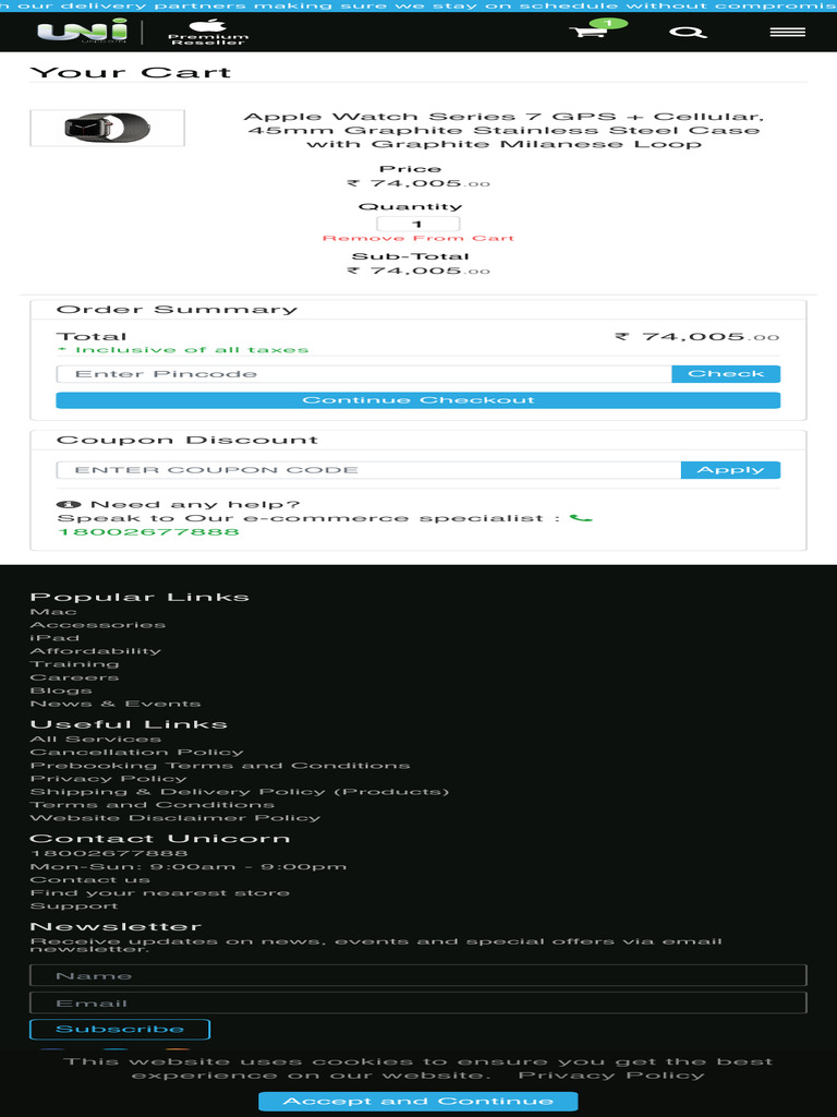 View Cart UnicornStore | PDF