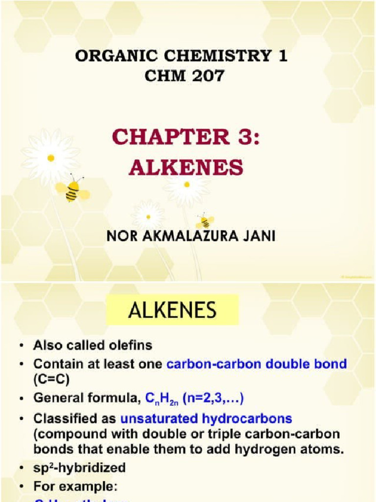 Alkenes 1 | PDF