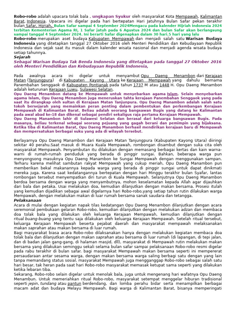 sejarah robo robo | PDF