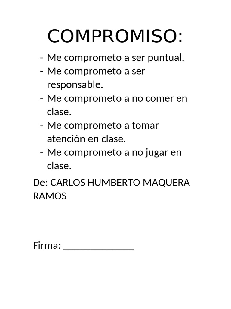 COMPROMISO | PDF