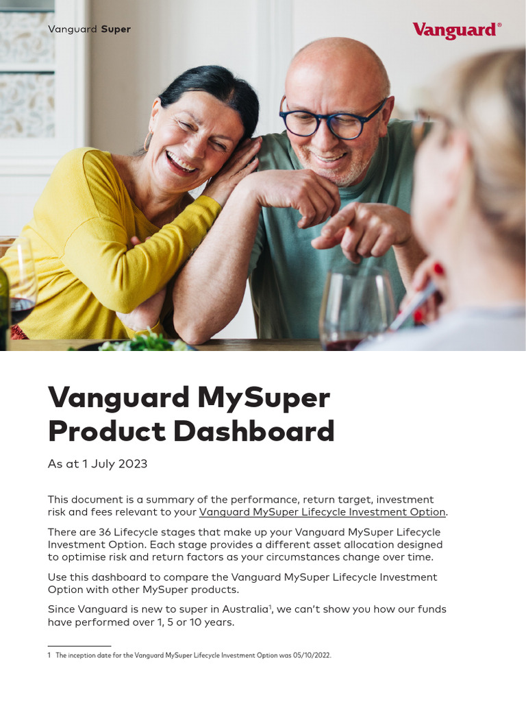 Vanguard Super-MySuper Dashboard | PDF | Consumer Price Index | Finance ...