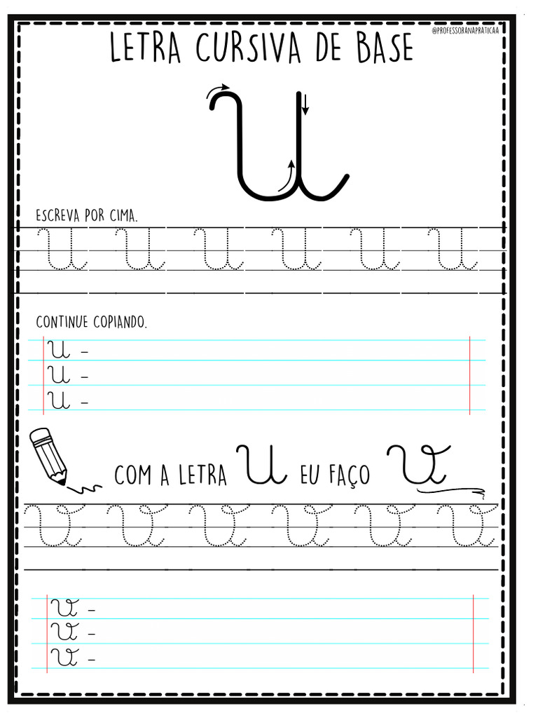 Letra Cursiva Base Completo | PDF | Linguística