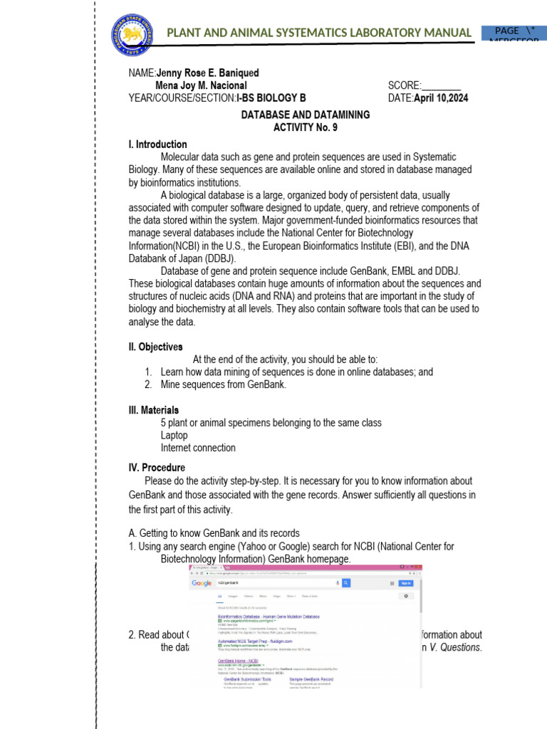 Activity 9 Najen | PDF