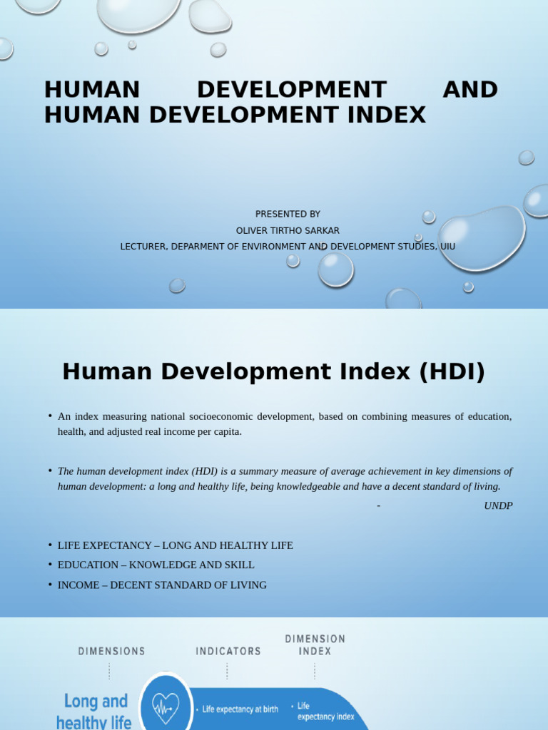 Human Development and Human Development Index | PDF