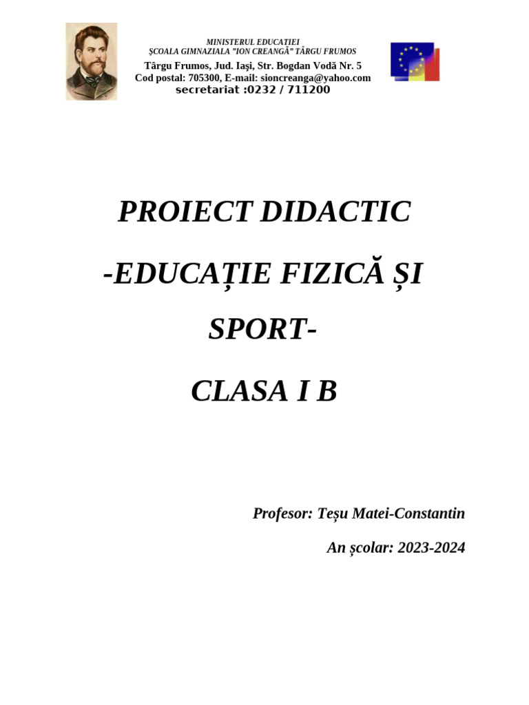 1 Proiect Didactic Clasa I | PDF