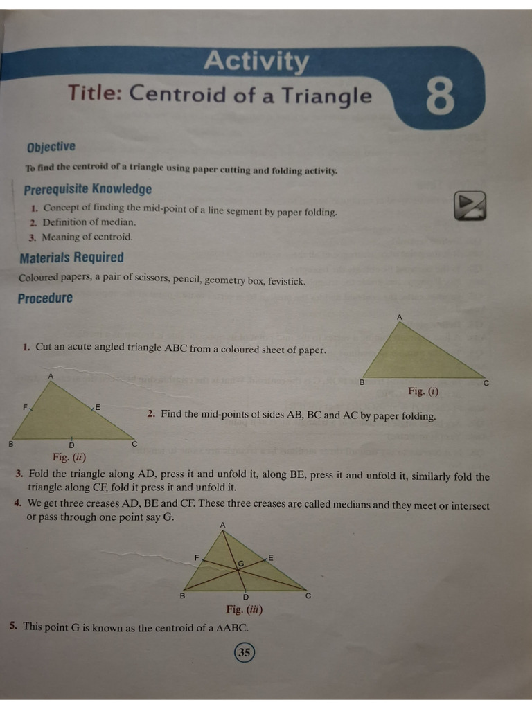 Centroid of A Triangle | PDF