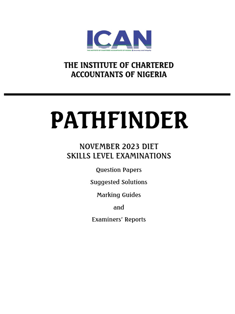 Nov 2023 Pathfinder Skills Level | PDF