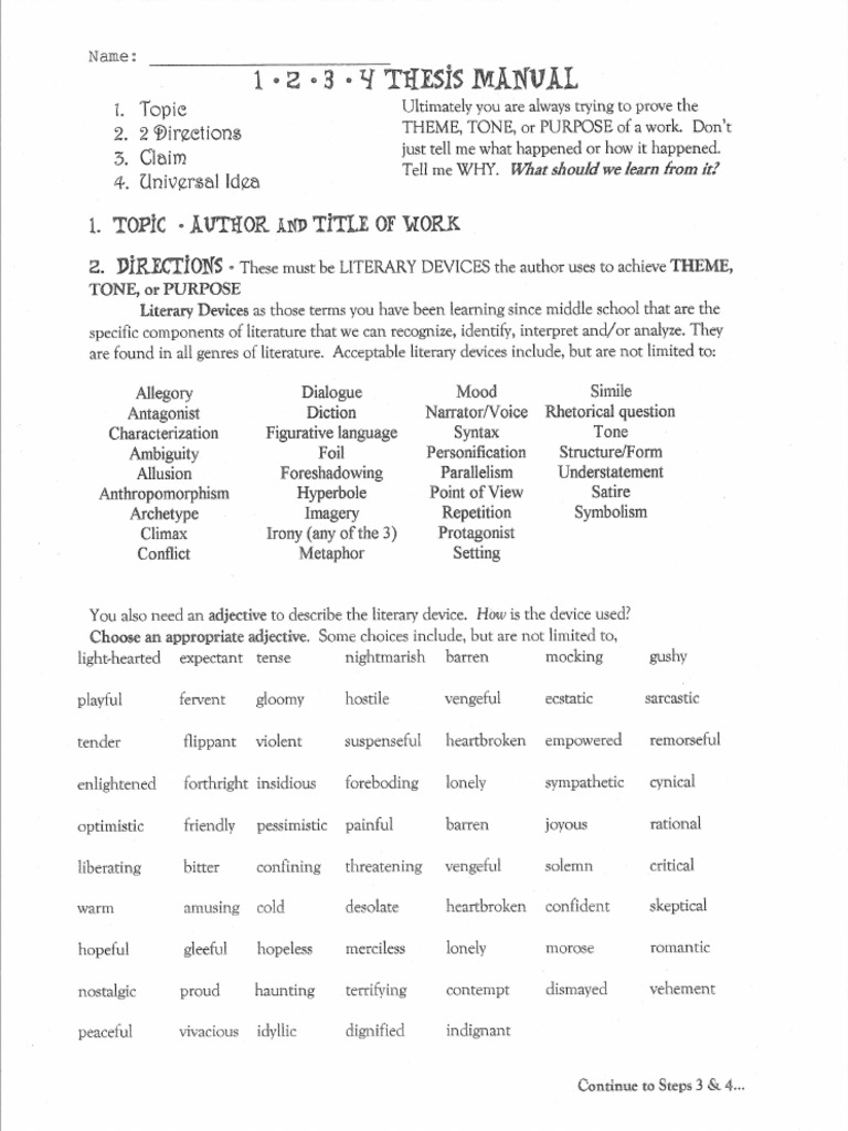 1 2 3 4 Thesis Manual | PDF