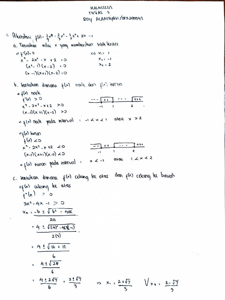 Tugas 3 Kalkulus | PDF