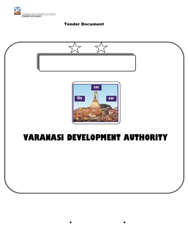 Varanasi Development Authority: E-Tender Form | PDF