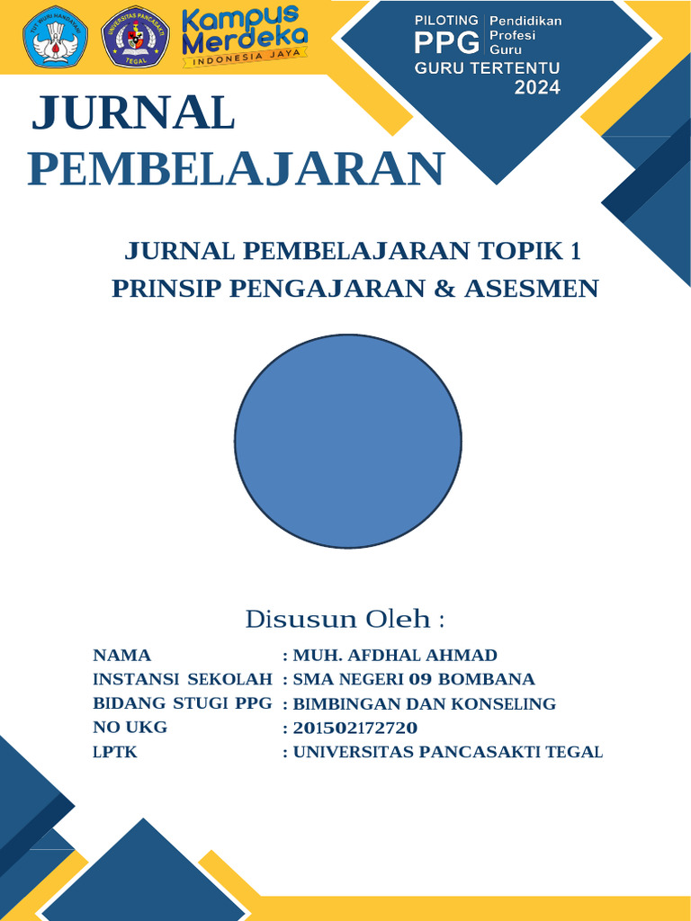 Sampul Jurnal Pembelajaran | PDF