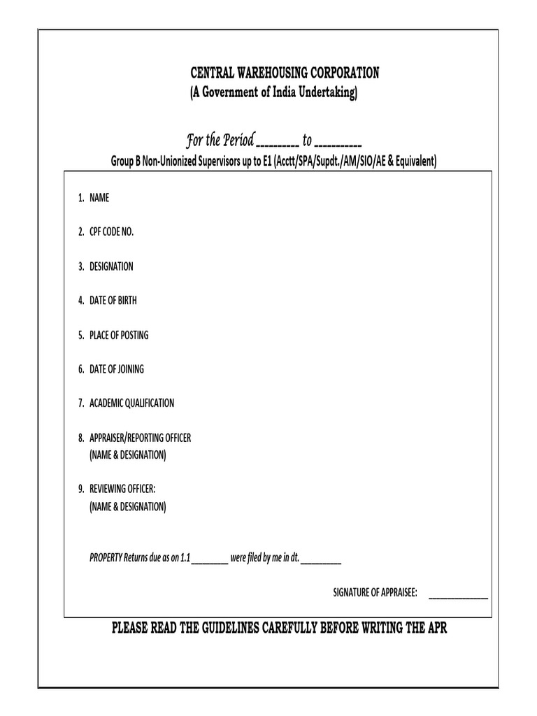 Prp Form E1 Per Co 300915 | PDF