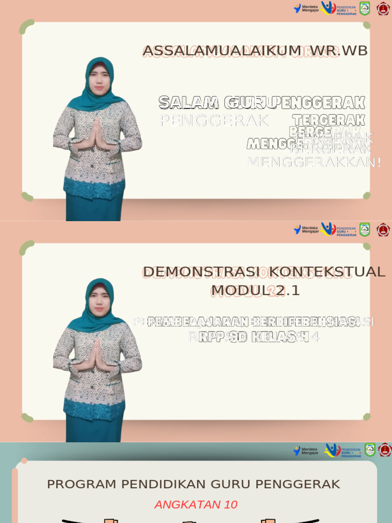 DEMONTRASI KONTEKSTUAL MODUL 2.1 - Compressed | PDF