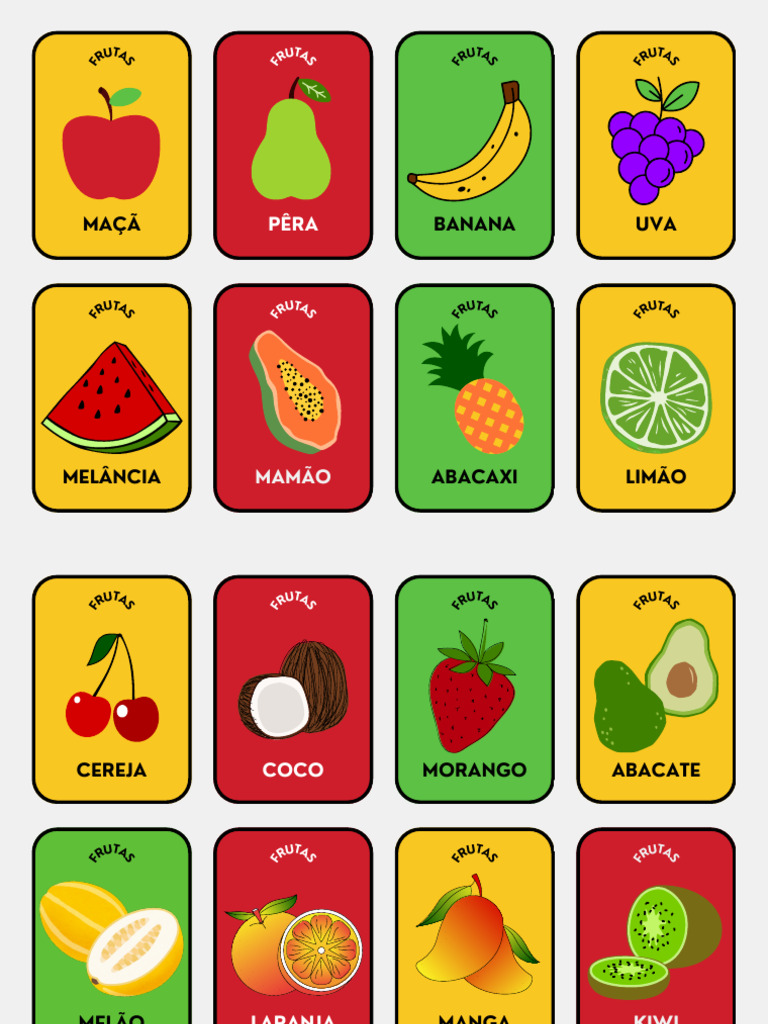 Cards Frutas | PDF