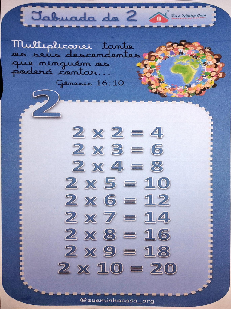 tabuada 2 | PDF