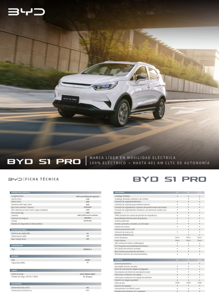 S1 Pro Ficha Tecnica 2024 | PDF