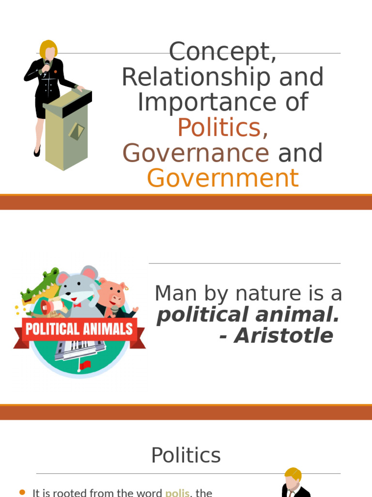 Concept Relationship and Importance of Politics | PDF