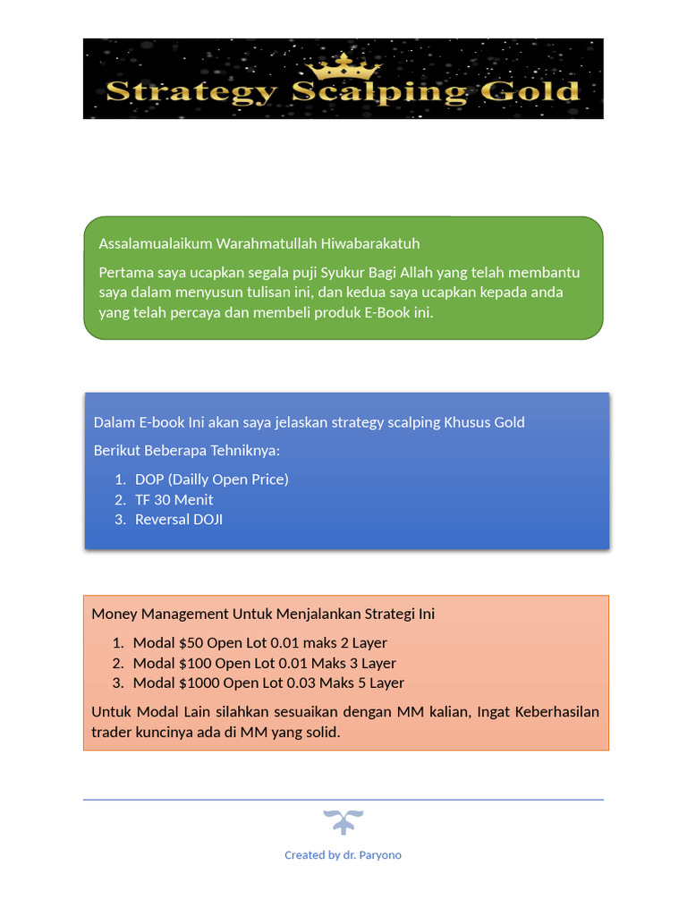 Strategy Scalping Gold | PDF | Wellness