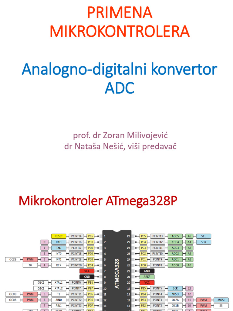 Primena Mikrokontrolera Predavanja 10, 21.4.2020 | PDF