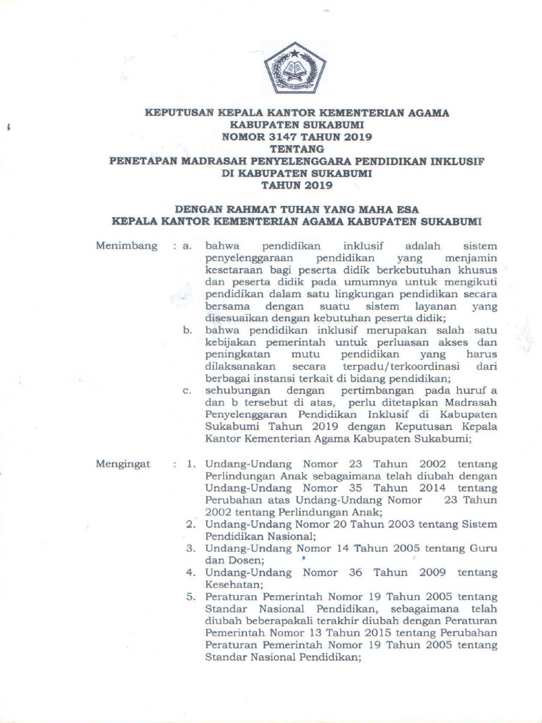 SK MPPI Kabupaten Sukabumi 2019 | PDF