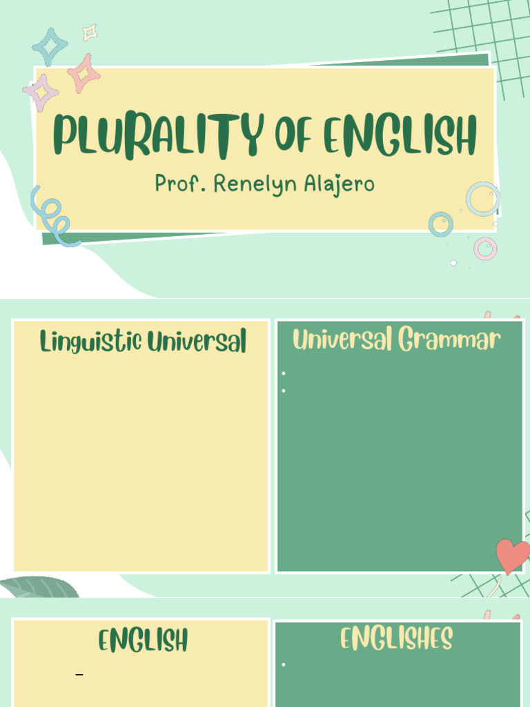 ELE 203 Lesson 3 Plurality of English | PDF