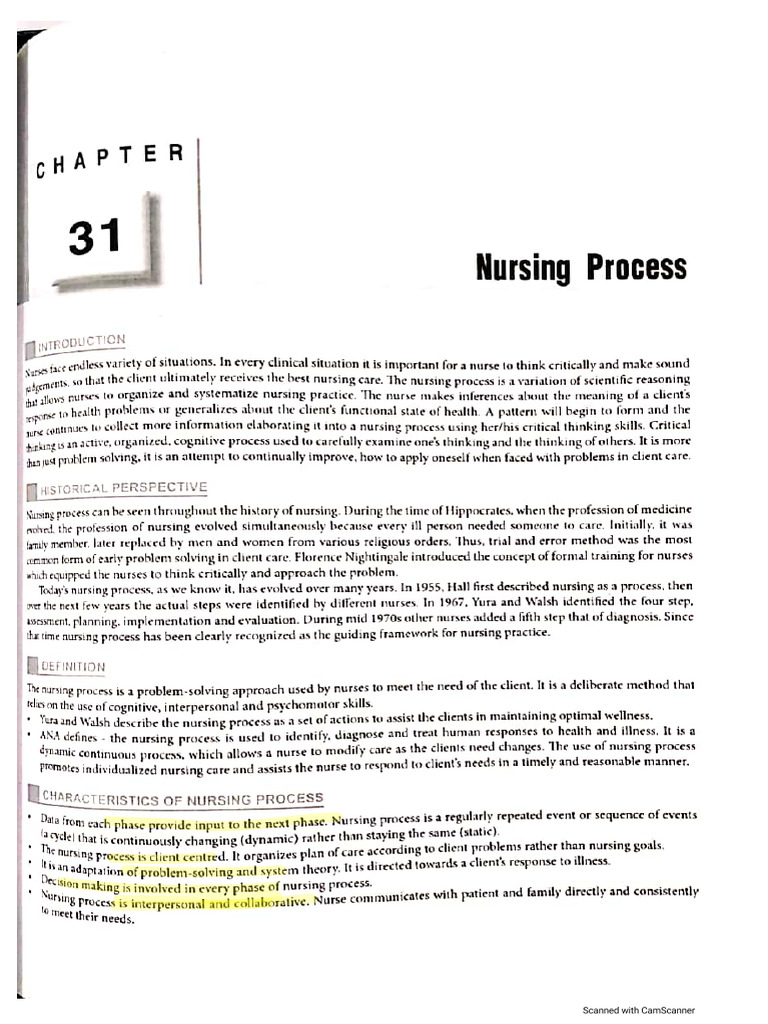 Nursing Process Approach | PDF