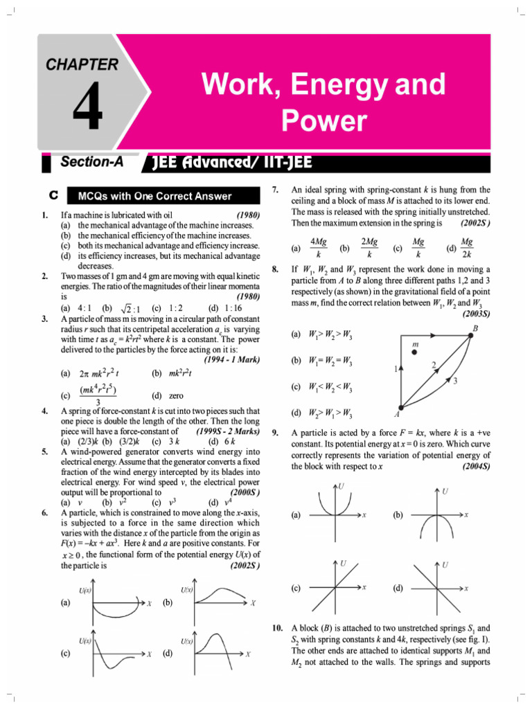 Work Enery and Power | PDF