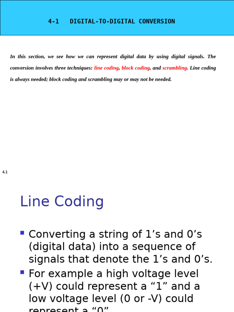 Line Coding | PDF