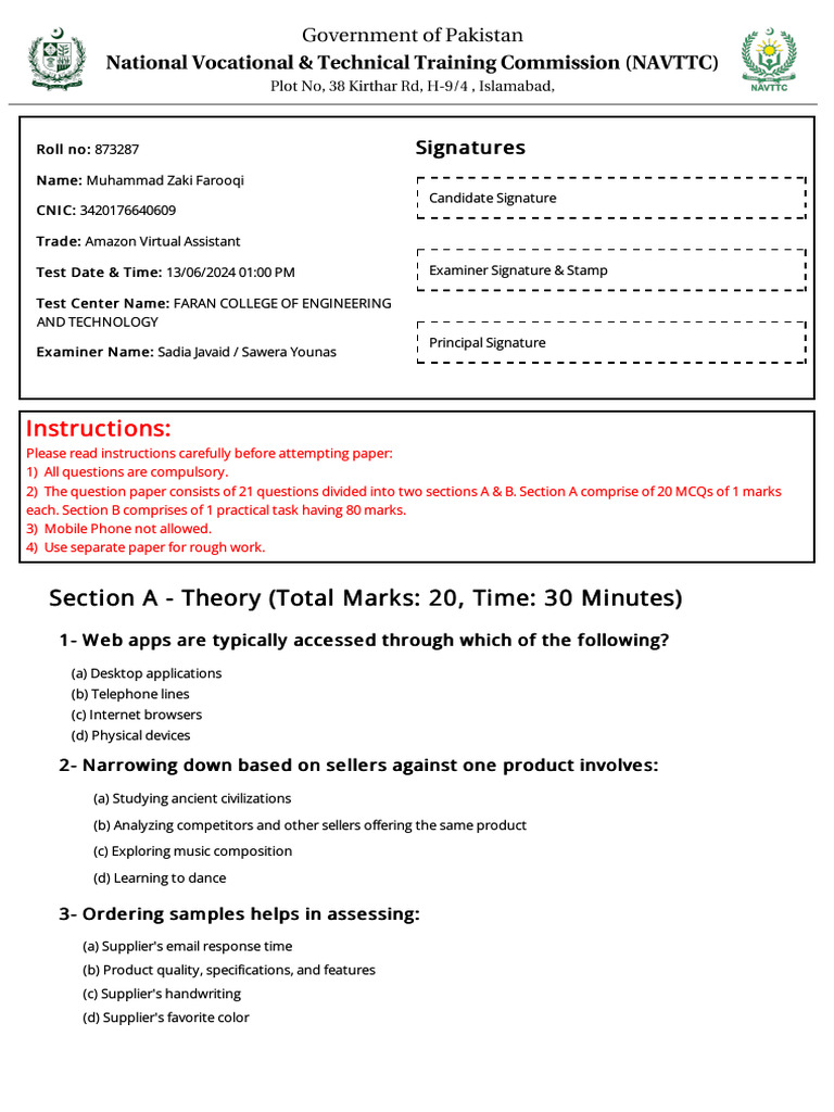 Theory Paper | PDF